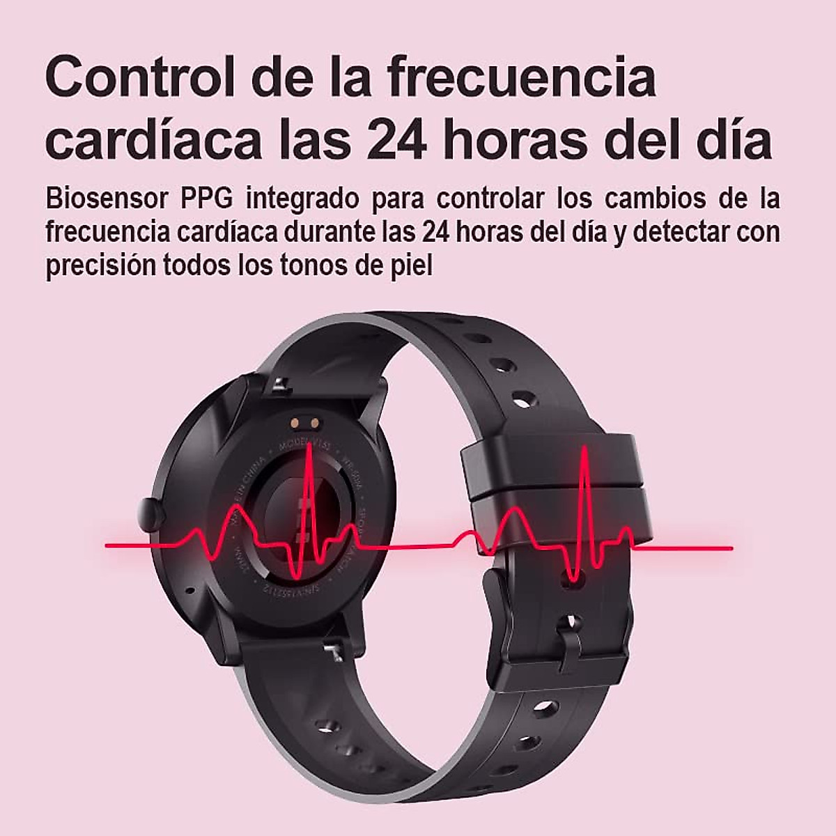 FITUP for Men Women V15S Smart Watch, 1.28 Inch, Round Large Screen, Heart Rate, Blood Oxygen, Sleep Monitoring, SmartWatches Supports 20 Sports Modes, Fitness Tracker(Black)