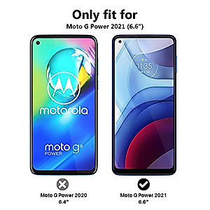 TOCOL [6 Pack] Compatible with Moto G Power 2021 (Not for Moto G Power 2020) - 3 Pack Tempered Glass Screen Protector and 3 Pack Camera Lens Protector [Easy Installation Frame] HD Clear Case Friendly