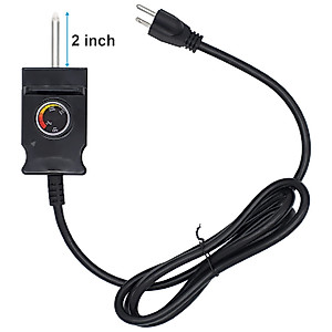 Adjustable Controller Thermostat Probe Cord for Masterbuilt MB20070210/MB25075517 Analog Electric Smokers, Fits Most of Outdoor Cooking Electric Smokers and Grills Heating Element