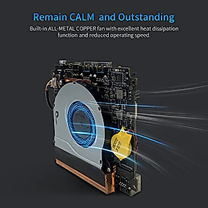 YLIMPC M3 i7 Mini PC, Intel i7 10810U 10th Gen 6-Core Processor up to 4.9GHz, 16GB RAM 500GB SSD Windows 11 Pro Small Desktop Computer with 2.5Gbps LAN/Bluetooth 5.0/WiFi/HDMI/DP/4K UHD Graphics