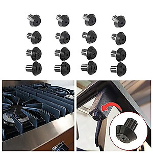Grate Rubber Feet Compatible For WB02T10461 AP26 Stove Top Ranges Foot Pads Grate Bumpers Stove Cooktop Spare Parts Heat Resistant Rubber Feet Stove Accessories Rubber Bumpers Feet For Ranges