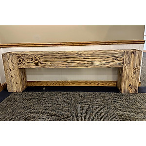 Rustic Wooden Console With Burnt Finish (Pine, X-Small (30x11x48) inches)