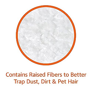 Amazon Basics Quilted Heavy Duty Dry Floor Cloths to Clean Dust, Dirt, Pet Hair, 44 Count (Pack of 1), White, 11" x 8.7"