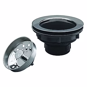 Plumb Pak Pp66-5 Kitchen Strainer With Stainless Steel Rim And Basket, Plastic, No Size, Stainless-Steel