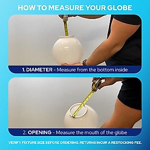 KastLite 6" White Acrylic Lamp Post Globe | Smooth Textured with 3.14" Fitter Neck | Manufactured in the USA