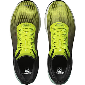 Salomon Sonic 3 Accelerate Road Running Shoes for Men, Safety Yellow/White/Black, 11.5