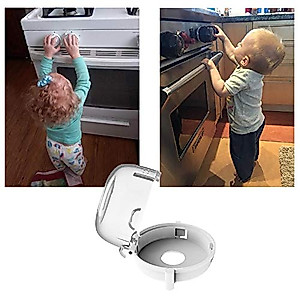 4 Pack Kids Stove Knob Covers Gas Shield Protection Locks for Kids Safe Proof Universal Guard Cooker Oven Switch Toddler Control Kitchen Protector