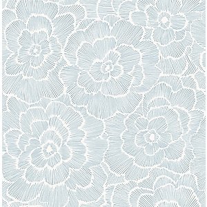 NuWallpaper NUS4048 Saraya Peel & Stick Wallpaper, Blue