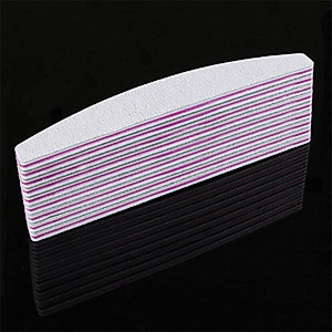 eHubsupply Nail File 25 PCS Professional Double Sided 80/100 Grit Nail Files Emery Board Manicure Pedicure Tool and Nail Buffering Files, Purple