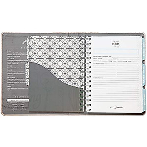 C.R. Gibson Wood Panel Rustic Spiral Recipe Journal, 100 Pages, 7.25" x 9" (QMR-18687)