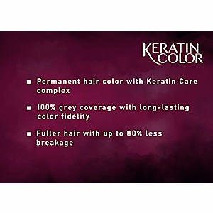 Schwarzkopf Keratin Color Permanent Hair Color Cream, 1.9 Rich Caviar