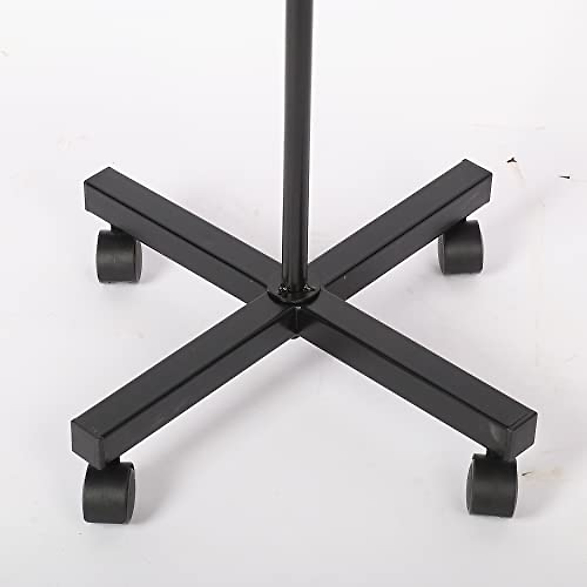 uyoyous 6-Tier Hats Display Rack Rotating Retail Hat Rack Stand 30 Hooks Adjustable Hat Headwear Rack with Wheels Metal Free Standing Hat Hanger Floor Standing Tower for Wig Cap Baseball Hats