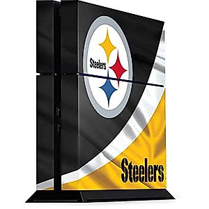 Skinit Decal Gaming Skin Compatible with PS4 Console - Officially Licensed NFL Pittsburgh Steelers Design