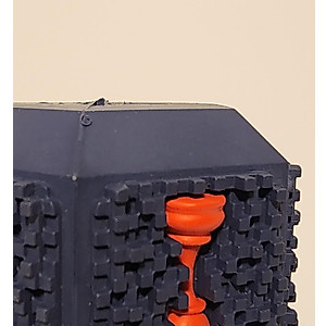 Atlantic Animals Dumbbell Chew Toy for Dogs - Versatile Medium Dog Teeth Cleaning Toy, PET Toy, Interactive Play & Dental Health Promotion - All Breed Sizes (Blue)