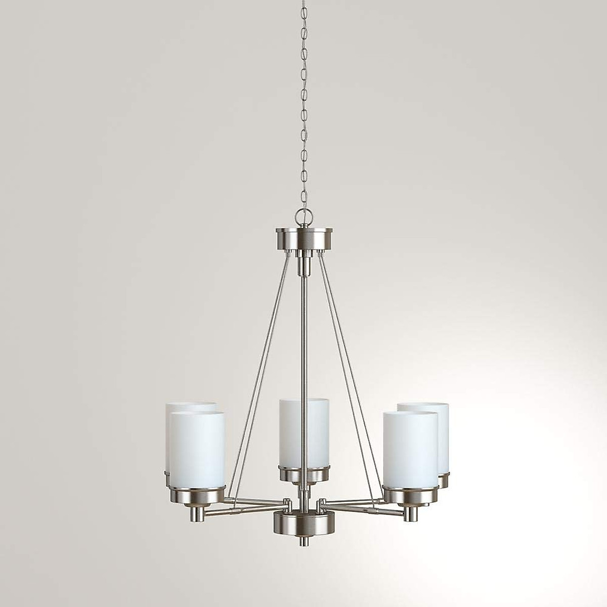 Hampton Bay 5-Light Brushed Nickel Chandelier