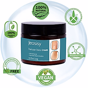 jeosisy Varicose Vein Cream - Varicose Veins Cream for Legs, Varicose & Spider Veins Soothing Leg Cream