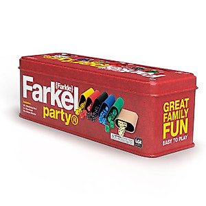Farkel Party Dice Game – Classic Family Game for Kids & Adults in Travel Tin | Educational, Fun for Game Nights, Parties & Gifts – Portable Dice Game
