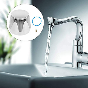 DOITOOL 5PCS hand wheel sink knobs bathtub bathroom faucet knobs blue sink accessories bath tub accessory shower faucet knobs kitchen faucet handle hot and cold plastic shower rod