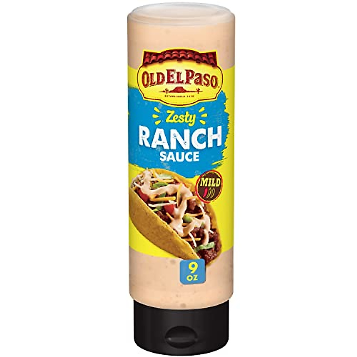 Old El Paso Taco Sauce, Zesty Ranch Sauce, Squeeze Bottle, 9 oz.