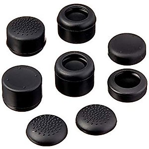Pack of 8 pcs Analog Controller Gamepad Raised Antislip Thumb Stick Grips Thumbsticks Joystick Cap Cover for PS4, PS3, Xbox 360, Wii U, PS2 Controller (Black)