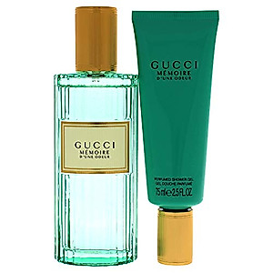Gucci Memoire dUne Odeur Women 3.3oz EDP Spray, 2.5oz Shower Gel 2 Pc Gift Set