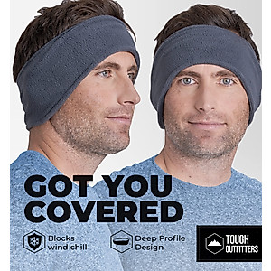 Tough Headwear Ear Warmer Headband - Ear Muffs - Running Winter Headband, Fleece Headband for Men & Women for Cold Weather