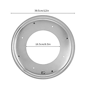 12 Inch Lazy Susan Turntable Round Shape Galvanized Turntable Lazy Susan Hardware Rotating Swivel Plate for Kitchen Display Table Serving Trays Lazy Susan Turntable for Cabinet