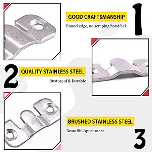 Hilitchi 120Pcs Assorted Metal Universal Sectional Sofa Interlocking Furniture Connector Bracket with Screws