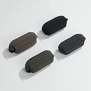 Purevave Washed Nylon Small Sling Bag for Men, Crossbody Bag for Men, Mens Sling Bag Crossbody 2.5L (Black)