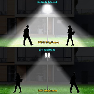 Crolanli 1600W Solar Street Lights Outdoor Waterproof,6500K 200000Lumen Street Lights Solar Powered with Motion Sensor,Solar Lights Outdoor Dusk to Dawn,Solar Parking Lot Lights for Commercial