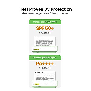 THANKYOU FARMER Sun Project Relief Sun Cream SPF50+ PA++++ 1.75 Fl Oz - Centella Asiatica Extracts for Soothing, Reef Safe Sunscreen Travel Size, Non-comedogenic Face Sunscreen for Sensitive Skin, Korean Sunscreen for Face