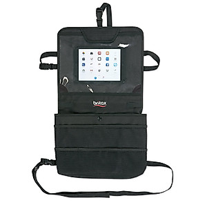 Britax View-N-Go Backseat Car Organizer with Tablet Holder | Crash Tested + Waterproof Backing + Extra Storage Pockets