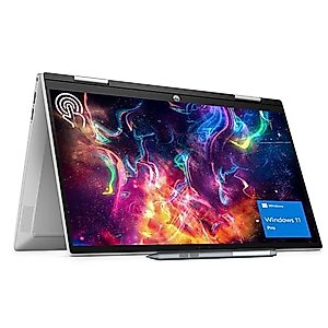 HP Pavilion x360 2-in-1 Business Laptop, 14" FHD Touchscreen, Intel Core i5-1235U, 16GB RAM, 1TB SSD, Webcam, HDMI, FP Reader, Wi-Fi 6, Stylus Pen, Windows 11 Pro, Silver