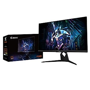 AORUS FI27Q 27" 165Hz 1440P NVIDIA G-SYNC Compatible IPS Gaming Monitor, Built-in ANC, 2k Display, 1 ms Response Time, HDR, 95% DCI-P3, 1x Display Port 1.2, 2x HDMI 2.0, 2x USB 3.0