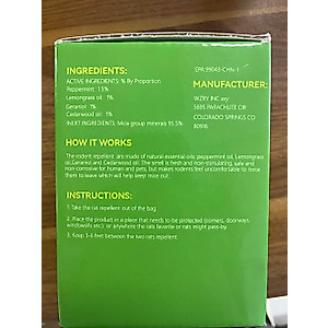 26 Pack Mouse Repellent for Car Peppermint Oil Rats Mice Squirrels and Snakes, Mouse Mole Squirrel Deterrent, Mice Out Repellent for Indoor Outdoor RV Garage Campers Attic