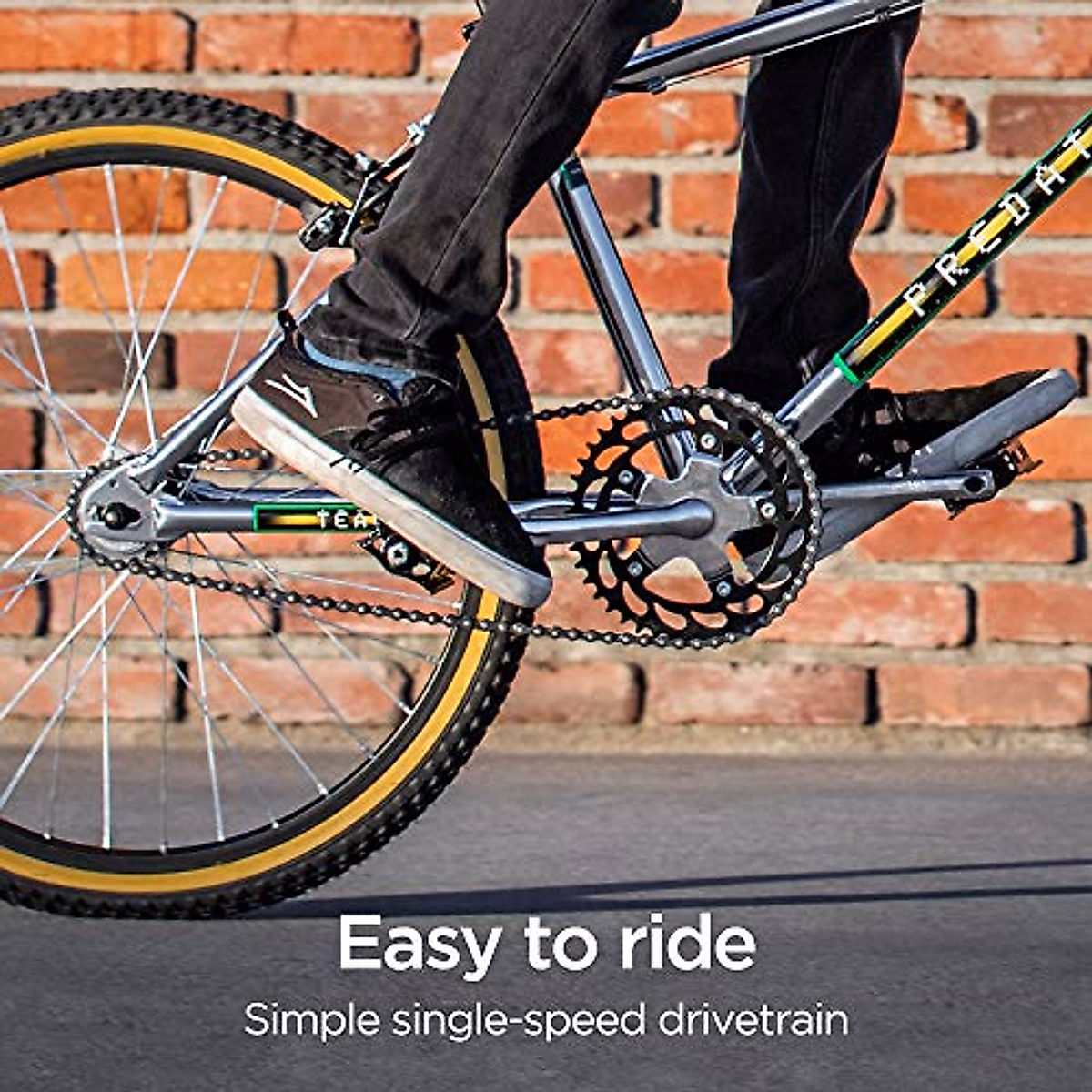 Schwinn Predator Team 24 Freestyle BMX Bike, Throwback 1983 Design, Single-Speed Drivetrain, Hi-Ten Steel Frame, Rattrap Pedals, Front and Rear Caliper Brakes, 24-Inch Gum Wall Tires, Chrome