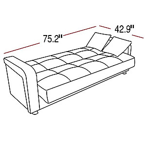 ISTIKBAL Multifunctional Furniture VISION Collection (Sofa Sleeper) DIEGO GRAY
