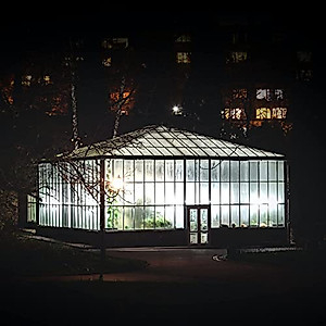 Espird Outdoor LED Grow Lights for Greenhouse Waterproof String Grow Light, Full Spectrum LED Plant Grow Light Lamp, Waterproof Greenhouse Grow Lights for Seedling, Veg, Flower (6-Bulbs)