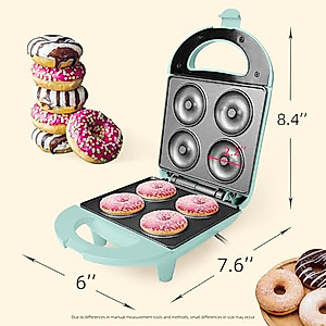 Aoruru Mini Donut Maker for Kids Make 4 Doughnuts