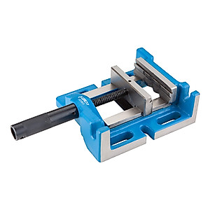 Groz 35125 4" 3-way Uni-Grip Drill Press Vise, Blue