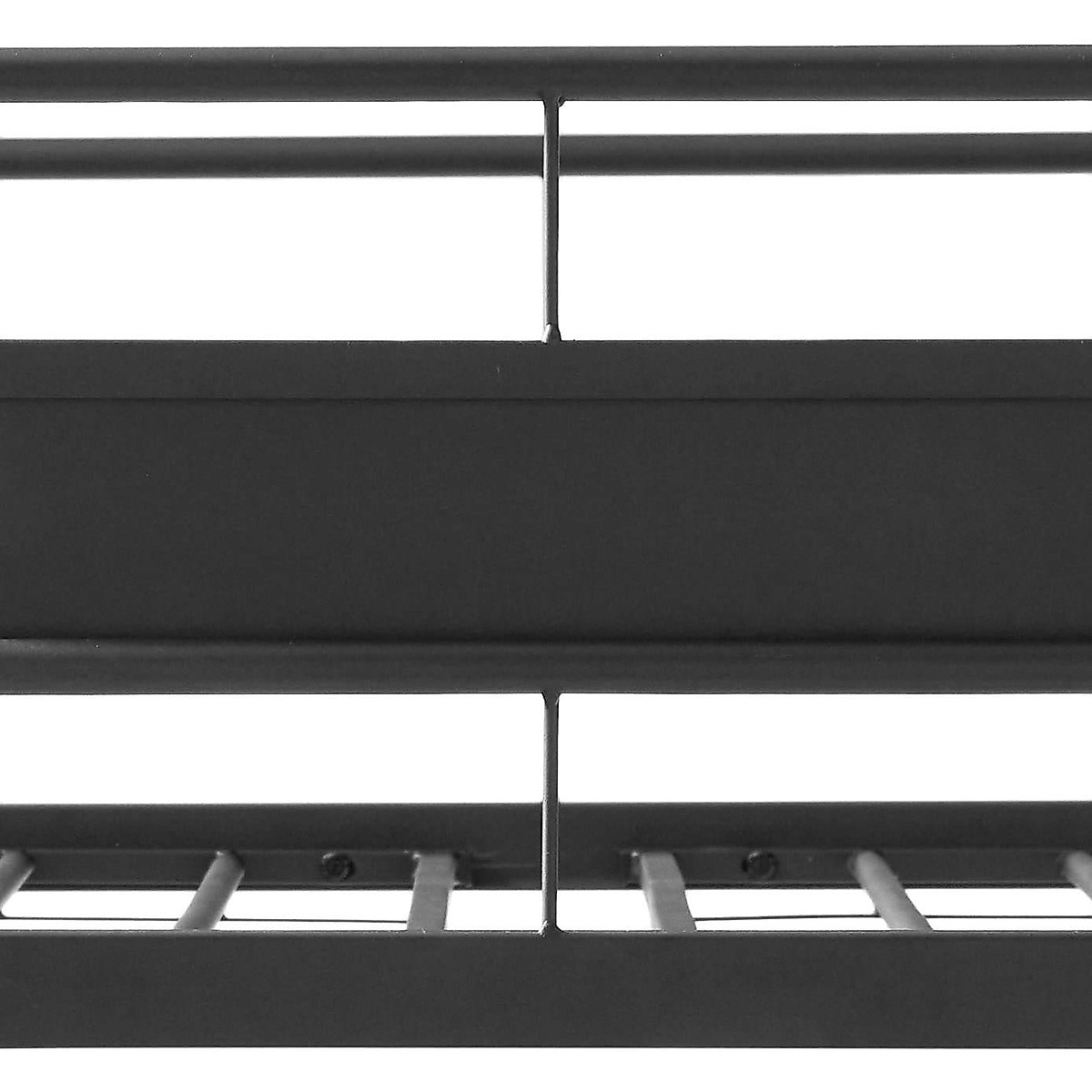 Bellemave Full XL Over Queen Metal Bunk Bed with 2 Ladders, for Kids Teens Adults - Sandy Black