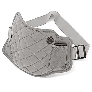 Cordless Heating Pad, Portable and Rechargeable for Back Pain, Neck and Shoulders and Cramps, Ultra-Soft 9.8" x 15.7" with Adjustable Strap, 3 Heat Settings & Fast Heating, w/ 5000mAh Battery - Gray