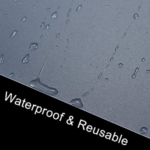 Thstheaven Clear Place Mats,Translucent Plastic Placemats Set for Dining Table, Keeps Table or Desktop Cloth Cleaner, Washable, Heat Resistant, Non-Slip (4)