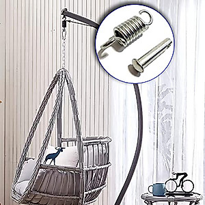Porch Swing Springs Hangers Heavy Duty-Chair Spring - Heavy Duty Suspension Hangers Ceiling Mount Porch Swings (2pcs 750Lbs Version)