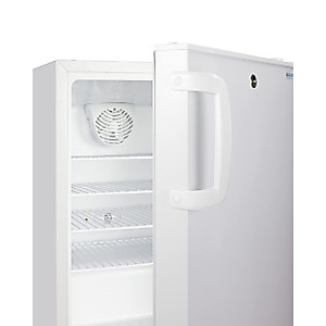 Summit Appliance ADA404REF 20" Wide Built-In All-Refrigerator, ADA Compliant, Factory-installed Lock, 3.32 cu.ft Capacity, Temperature & Open Door Alarms, Automatic Defrost, Adjustable Thermostat