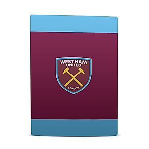 Head Case Designs Officially Licensed West Ham United FC 1895 Claret Crest Art Vinyl Faceplate Sticker Gaming Skin Decal Cover Compatible with Sony Playstation 5 PS5 Digital Edition Console