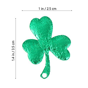 PRETYZOOM 1 Set Drip Paper Scrap St. Patricks Day Decor Prop Favor Wedding Diy Table Crafts Shamrocks Table Confetti Lucky Irish Confetti Shamrock Party Favor Make up Sprinkle Pvc