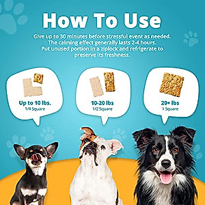 Heavenly Hounds Peanut Butter Chews - Anxiety Relief for Dogs - Natural Ingredients - No Hemp Calming Treats, 2 Oz - Pack of 12