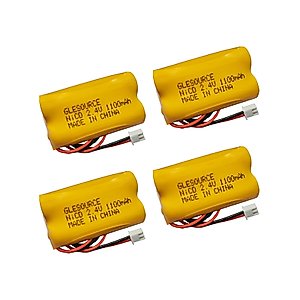 XUNTU 2.4V 1100mAh Exit Sign Battery Replacement for Exitronix 10010036 Lithonia 10010034 Interstate NIC1394 BEL-179 Exit Sign Emergency Light (4 Pack)