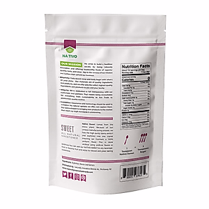 Stevia + Erythritol 1:3 Sweetener | 1 tsp = 3 tsp of sugar | Healthier Sugar Substitute - 0 Calories - 0 Glycemic Index - Keto and Paleo - 0 Net Carbs - Non-GMO - NaTivo Wellness - 30 oz
